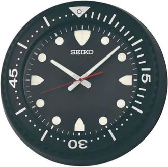 Seiko Clock Wanduhr schwarz