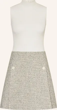 Ted Baker Boucl&eacute;-Kleid Ekaam Im Materialmix weiss