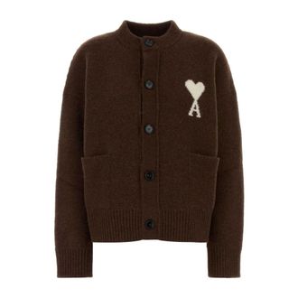 Ami De Coeur Cardigan - - Knitwear - Damen - Braun - XS