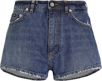 Dolce & Gabbana Femme, Shorts, Bleu, Taille: 38 FR Cotton Denim Shorts