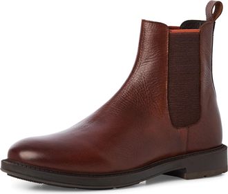 Marco Tozzi by Guido Maria Kretschmer Herren Chelsea Boots aus Leder Elegant, Braun (Cognac), 41
