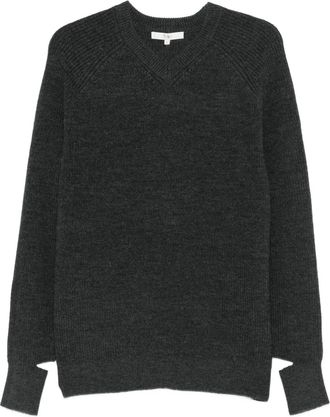 Tibi pull à col v - Gris