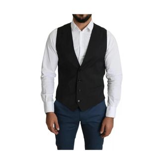 Dolce & Gabbana Staff Kleiderweste - - Suits - Herren - Schwarzk - M