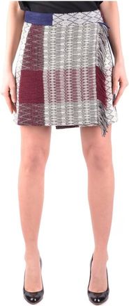 Jacob Cohen Jupe boutonn&eacute;e en m&eacute;lange de laine - Femme - Jupes - Multicolore - Taille: W27