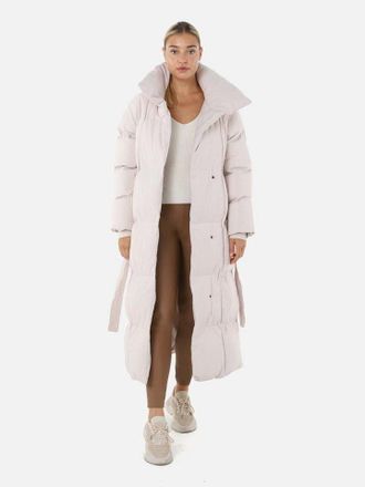 Copperose Winterjacke Oversize Winterparka Steppmantel Parka mit G&uuml;rtel Tailleng&uuml;rtel mit Knopfleiste kn&ouml;chellanger Mantel mit gro&szlig;em Kragen