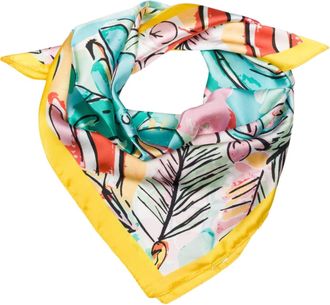 styleBREAKER Tuch Halstuch Palmen Muster Popart Style