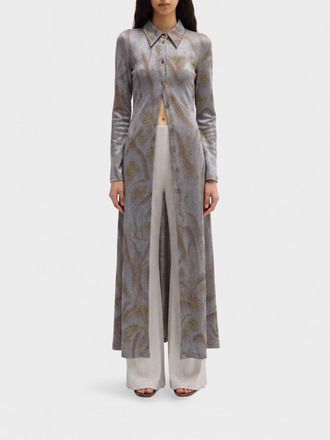 MACCAPANI Andre bedrucktes Viskose-Chemisier-Kleid