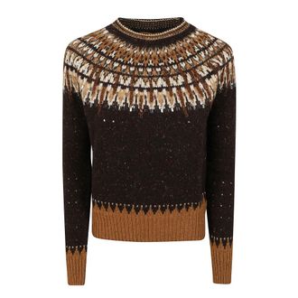 Ermanno Scervino Pullover mit langen &Auml;rmeln - - Knitwear - Damen - Braun - XS