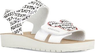 Geox Junior Girl J SANDAL COSTAREI GI SANDALS WHITE/BLACK 35_EU