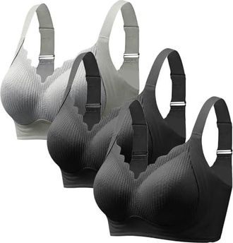 Generic Nouveau soutien-gorge sans armatures grande taille pour femme, fin, respirant, souligne les gros seins et met en valeur de belles courbes parfaites. B