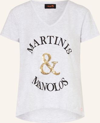 Miss Goodlife Miss Goodlife T-Shirt Mit Pailletten grau