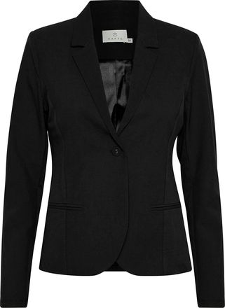 Kaffe Womens Blazer Single Breasted Notch Lapel Slim Fit Hip Length