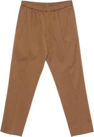 Paolo Pecora Homme, Pantalons, Brun, Taille: S Pantalon avec Ceinture &Eacute;lastique