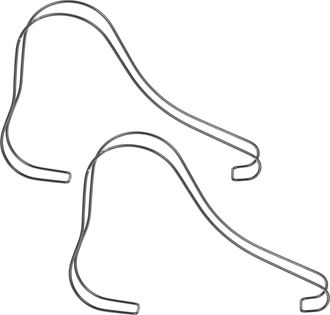 BESPORTBLE 2 St&uuml;ck Edelstahl Schuhdisplay St&auml;nder f&uuml;r High Heels und Sandalen Stabiler Schuhhalter mit Modernem Design Platzsparend Vielseitig Kompatibel f&uuml;r Ein