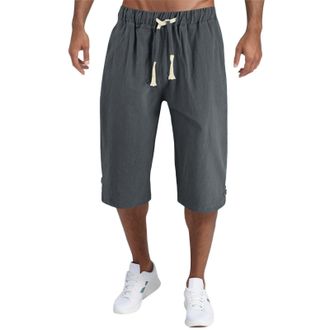 Generic Shorts Herren Sommer 3/4 Hose Bermuda Sommer Kurze Hosen Outdoor Sport Jogginghose Mit Taschen Männer Jungen Freizeit Bequeme Kurz Herrenshorts Sommer