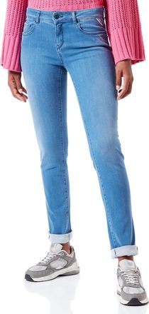 Replay Replay Damen Faaby Forever Blue Jeans, 009 Medium Blue, 27W / 28L EU