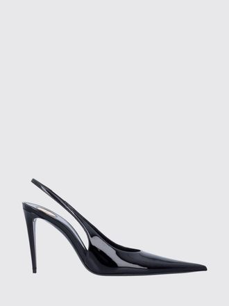 Saint Laurent Slingbacks Guermantes en cuir verni &agrave; talon aiguille