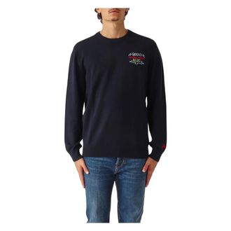 MC2 Saint Barth Homme, Pulls, Bleu, Taille: XL Heron Light Crewneck