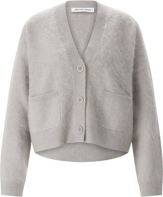 Iris Von Arnim Femme, Pulls, Gris, Taille: 38 FR Cardigan en cachemire bross&eacute;