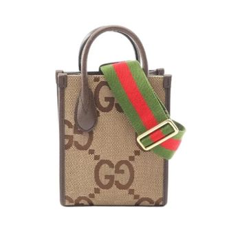 Gucci Pre-owned Jumbo GG Canvas Leather 2way Tote Bag - - Pre-owned - Damen - Beige - ONE SIZE