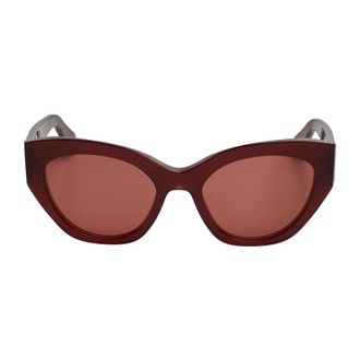 Ferragamo Femme, Accessoires, Rouge, Taille: ONE Size Lunettes de soleil oeil-de-chat