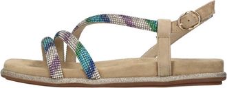 Alma En Pena Alma EN Pena, Femme, Chaussures, Multicolore, Taille: 39 EU Sandales Plates en Daim avec Strass