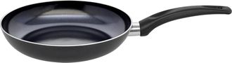 ELO Basic Bratpfanne 20x4,3cm Prima Cucina, Gepresstes Aluminium, ELODUR Edition Antihaftversiegelung, schwarzer Kunststoffstiel mit Daumenmulde und Alumi