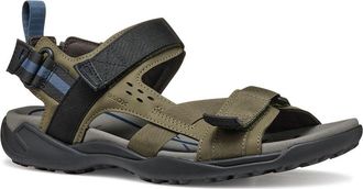 Geox Herren U TERRENO + Grip B Sport Sandal, Military, 42 EU