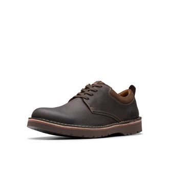 Clarks Herren Eastridge Low Oxford, Dunkelbraun, 44.5 EU Weit