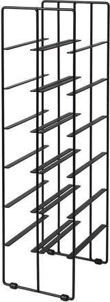 Blomus Pilare Weinregal H 66cm, schwarz matt BxHxT 19x66x22cm für 12 Flaschen