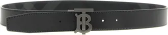 Burberry Reversible TB Monogram Belt - Black