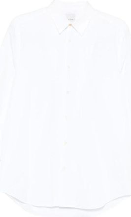 Paul Smith Homme, Chemises, Blanc, Taille: XL Chemise en coton coupe classique
