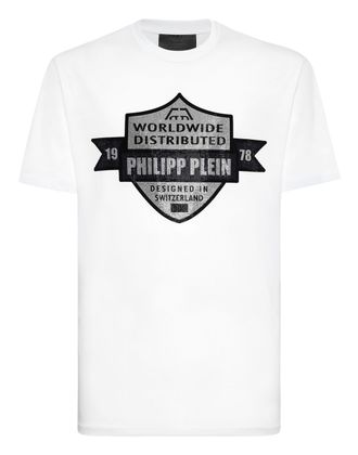 Philipp Plein T-Shirt Rundhalsausschnitt Ss Crest