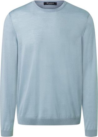 Maerz Rundhals-Pullover aus extrafeiner Merinowolle in