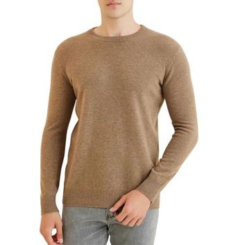 Generic Pull en tricot de laine pour homme Pull chaud à manches longues Pull doux, 1, S
