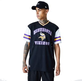 New Era Minnesota Vikings Oversized Stripe Sleeve Tee L