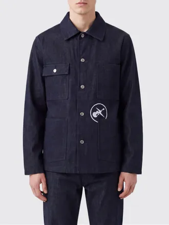 A.P.C. A. P.C. Veste en jean x FRGMT en denim de coton &agrave; la coupe d&eacute;contract&eacute;e
