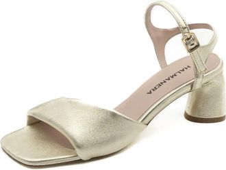 Halmanera Femme, Chaussures, Gris, Taille: 38 EU Dally Metallic Tacco 5