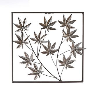 Casablanca Wanddeko Ahorn Metall,braun/Silber