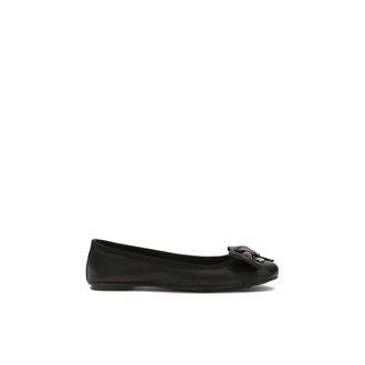 Kazar Schwarze Lederballerinas mit gro&szlig;er Schleife - - Shoes - Damen - Schwarzk - 36 EU