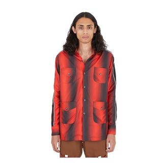 Ahluwalia Studio Safari Hemd mit recyceltem Polyester - - Shirts - Herren - Rot - S