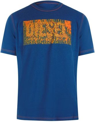 Diesel T-Shirt f&uuml;r Herren, Baumwolle (F&auml;hnrich Blau)