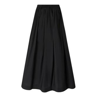 Pinko Pinko, Femme, Jupes, Noir, Taille: 40 FR Gonna in popeline di cotone