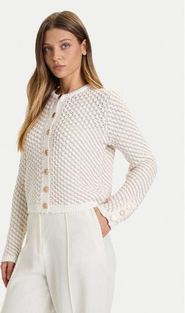 French Connection Strickjacke 78ZCE Écru Regular Fit