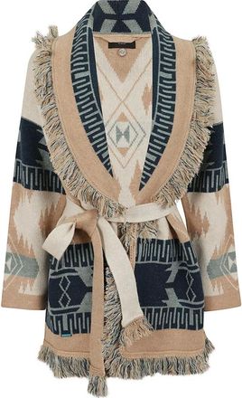 Alanui Femme, Pulls, Multicolore, Taille: 40 FR Icon Jacquard Cardigan
