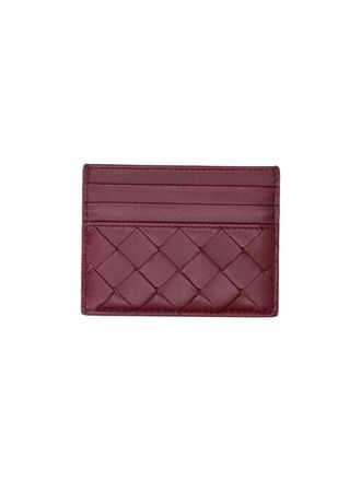 Bottega Veneta Leather Card Holder Intrecciato