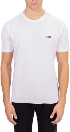 Napapijri T-Shirt Homme Suri, Blanc, Medium