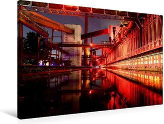 Calvendo Premium Textil-Leinwand 90 cm x 60 cm quer Kokerei Zollverein Essen