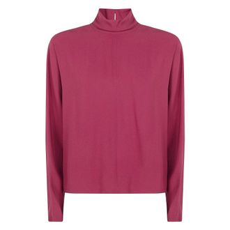 Joseph Femme, Tops, Rose, Taille: 40 FR Buick Blouse Silk Crepe