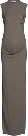 Jean Paul Gaultier Robe droite longue &agrave; col rond